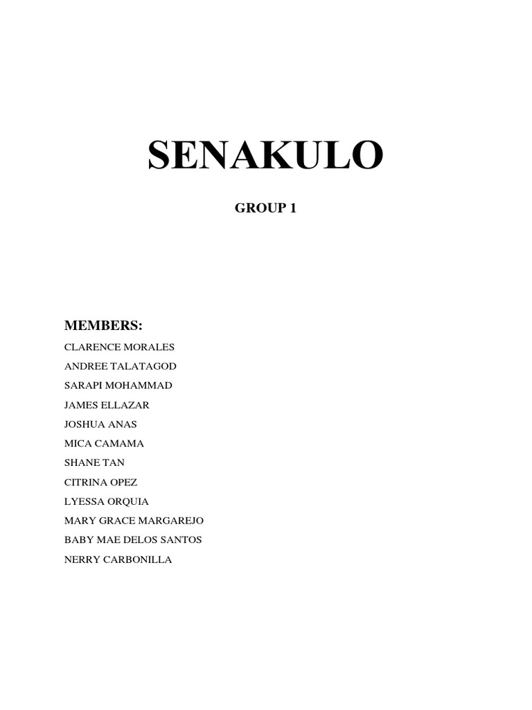 Senakulo (Final Script) | PDF