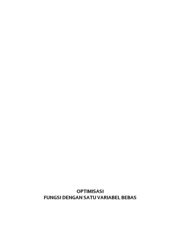 Optimisasi Fungsi Kuadratik | PDF | Sains & Matematika