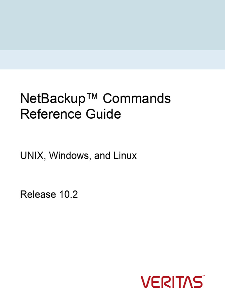 NetBackup102 Commands | PDF | License | Server (Computing) NetBackup102 Commands | PDF | License | Server (Computing)