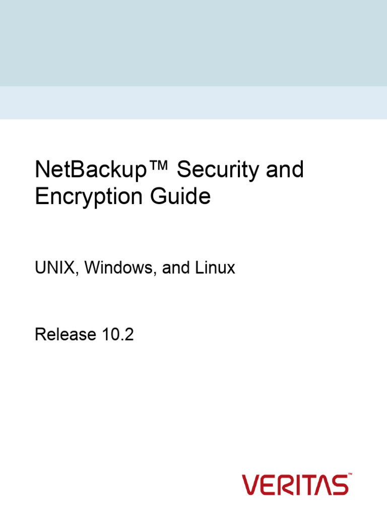 NetBackup102 SecEncryp Guide | PDF | Public Key Certificate | Backup