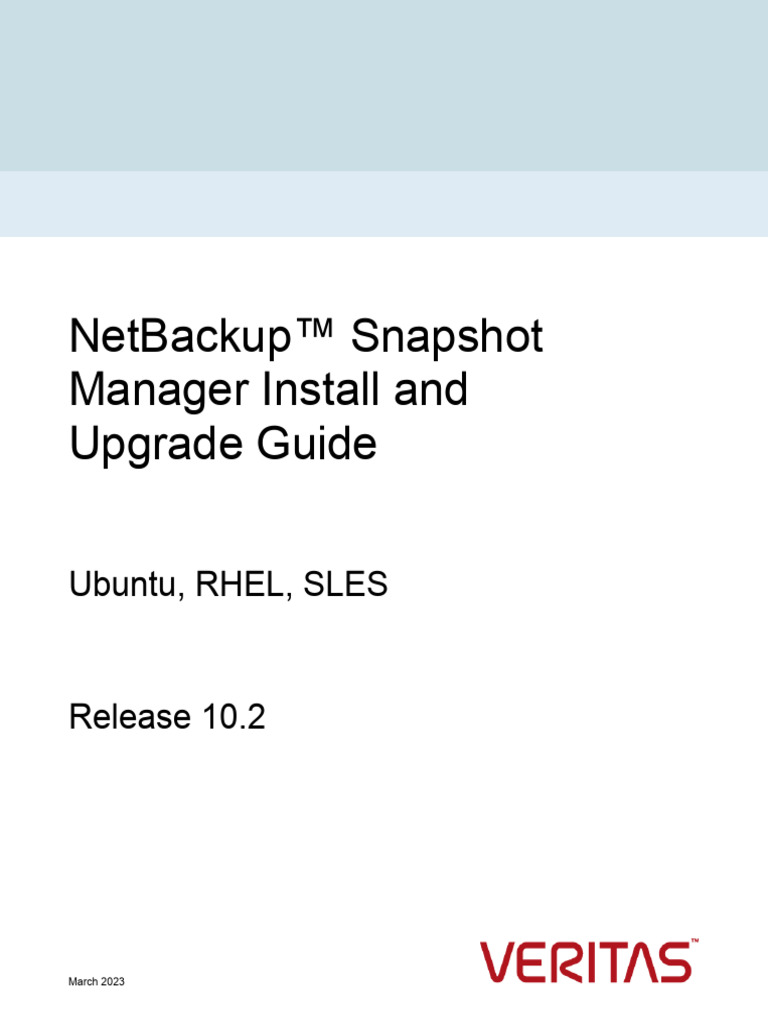 NetBackup102 SnapshotManager InstallGuide | PDF | Cloud Computing | Microsoft Azure