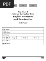 Year 6 English Grammar and Punctuation Test 1 | PDF | English Grammar ...