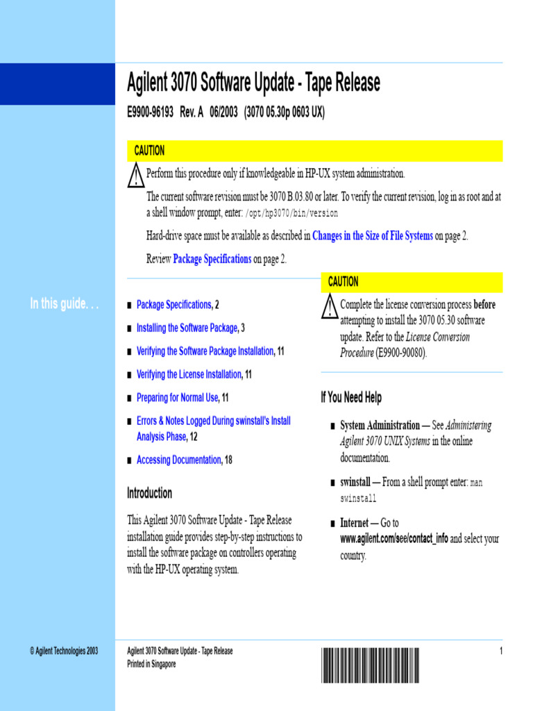 HP 3070 Unix Installation | PDF | Shell (Computing) | Booting