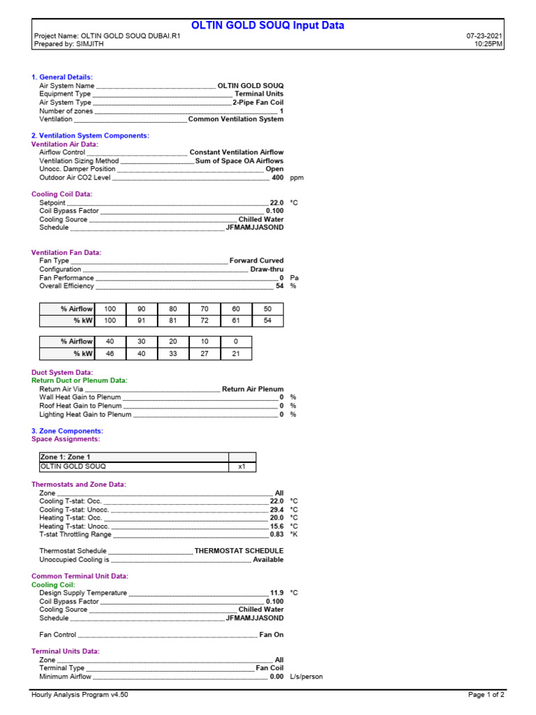 Heat Load Calculation | PDF | Thermostat | Ventilation (Architecture)