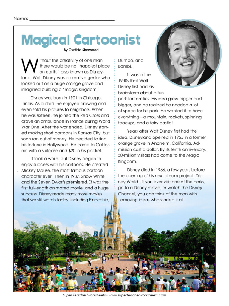 Walt Disney Biography | PDF | Walt Disney | Disneyland