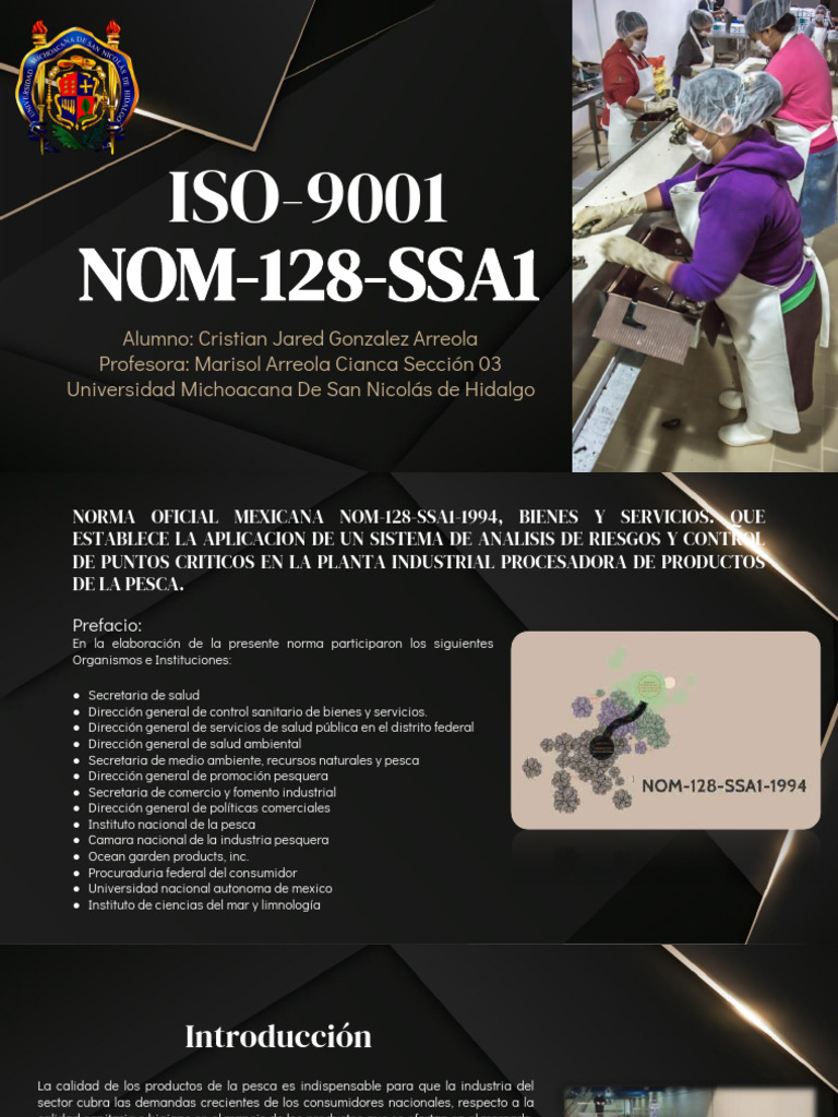 Iso-9001 Nom-128-Ssa1 | PDF | Calidad (comercial) | Gestión de la calidad