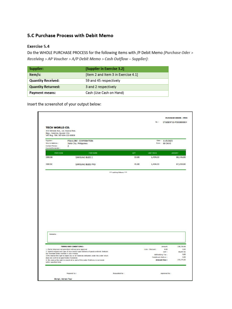 Bengil, Paul - Exercise 5C | PDF