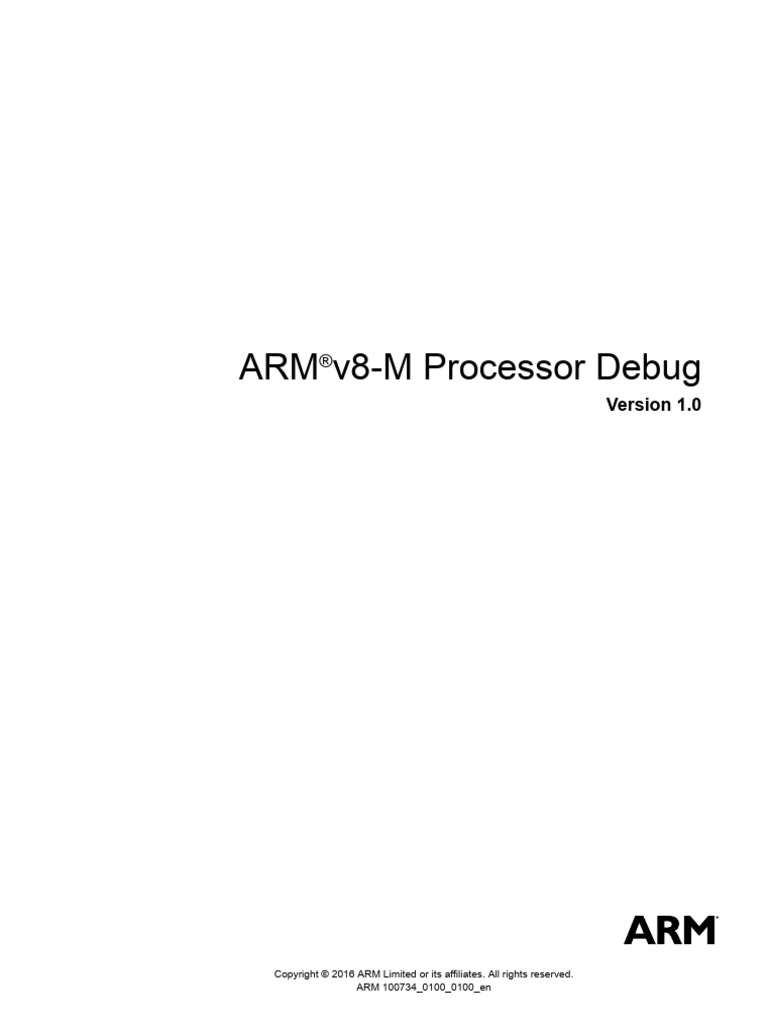 Armv8 M Processor Debug 100734 0100 0100 en | PDF | Information ...