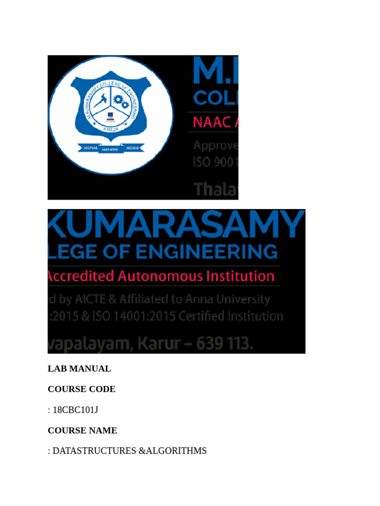 Dsa Lab01-1 | Download Free PDF | Algorithms And Data Structures | Computer Programming