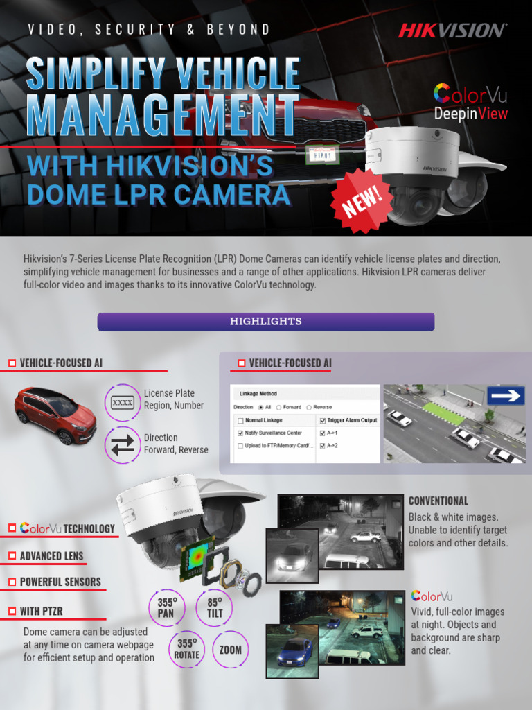 7 Series Dome LPR Camera Series Flyer v7 Digital | PDF | Camera | Camera Lens