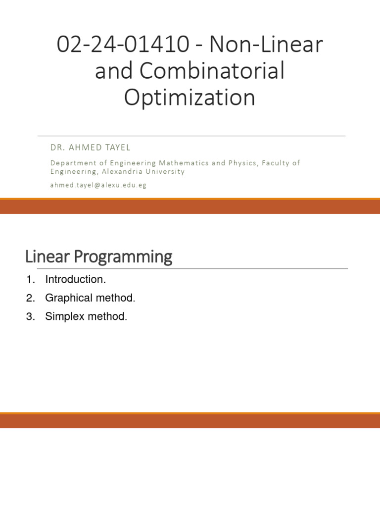 02-24-01410 Optimization Lec05 LinearProgramming | PDF | Mathematical ... 02-24-01410 Optimization Lec05 LinearProgramming | PDF | Mathematical ...