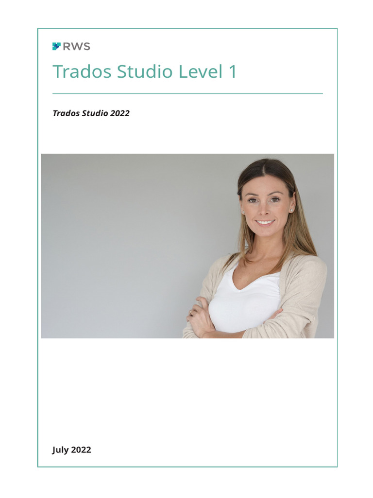 Trados Studio Level 1 Workbook | PDF | Computing | Software