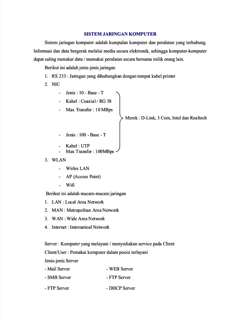 PDF Sistem Jaringan Komputer - Compress | PDF