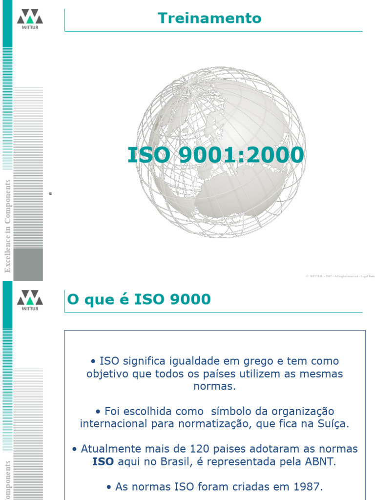 Treinamento ISO 9000 (2) | PDF | Qualidade (negócios) | Gestão de qualidade