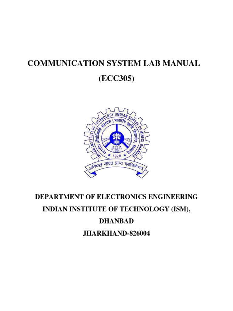 CS Lab Manual | PDF | Detector (Radio) | Modulation CS Lab Manual | PDF | Detector (Radio) | Modulation