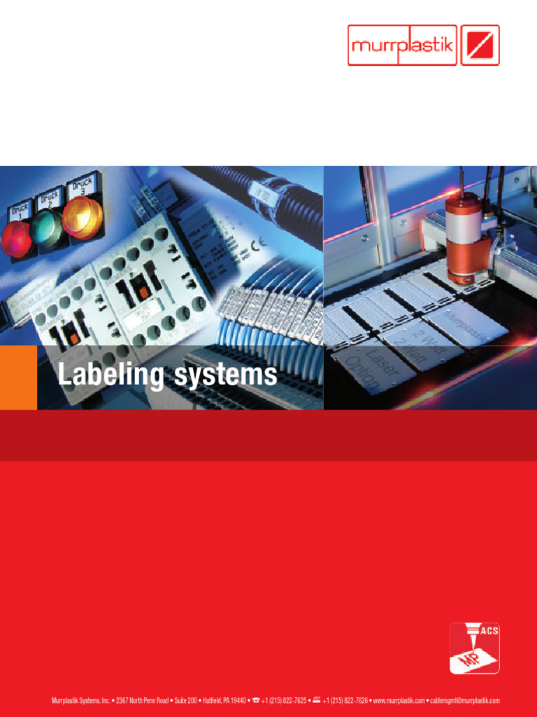 Murr Acs Labeling Systems - en | PDF | Printer (Computing) | Equipment