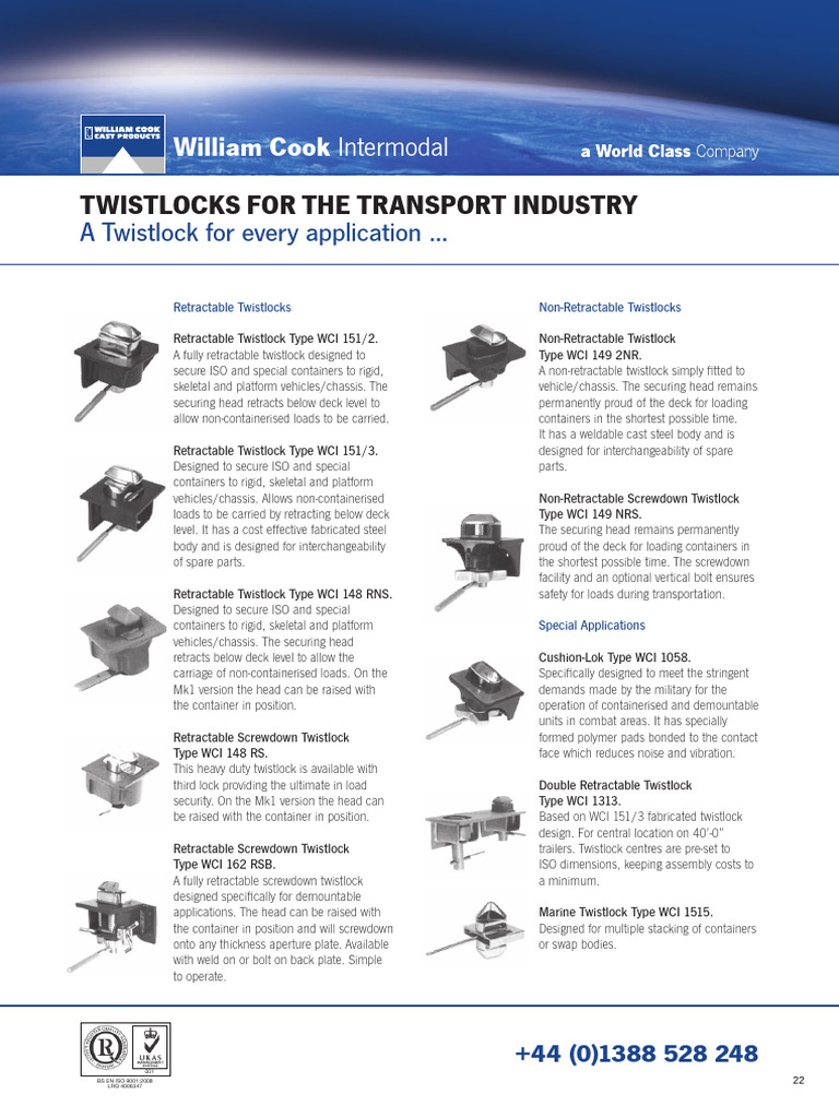 Twistlocks 1 | PDF | Welding | Construction