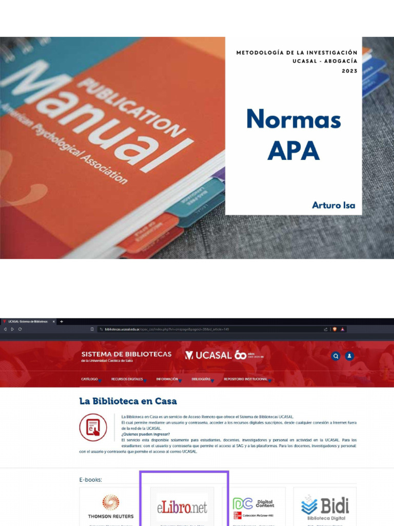 Normas APA Clase 26-10-2023 Com 1 y 2 | PDF | Estilo apa