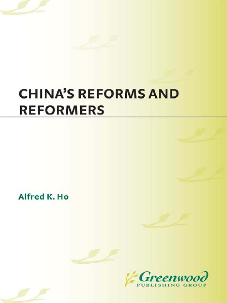 China's Reforms and Reformers | PDF | Mao Zedong | Zhou Enlai