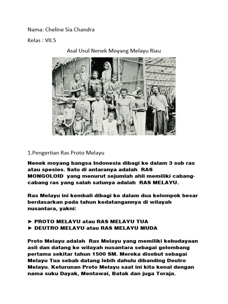 asal usul nenek moyang melayu | PDF
