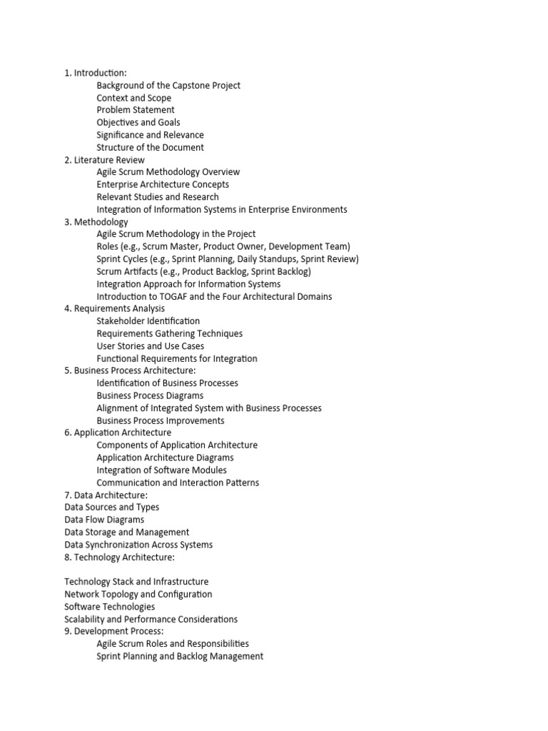 Capstone Project Documentation Contents New Pdf Scrum Software Development Software Testing