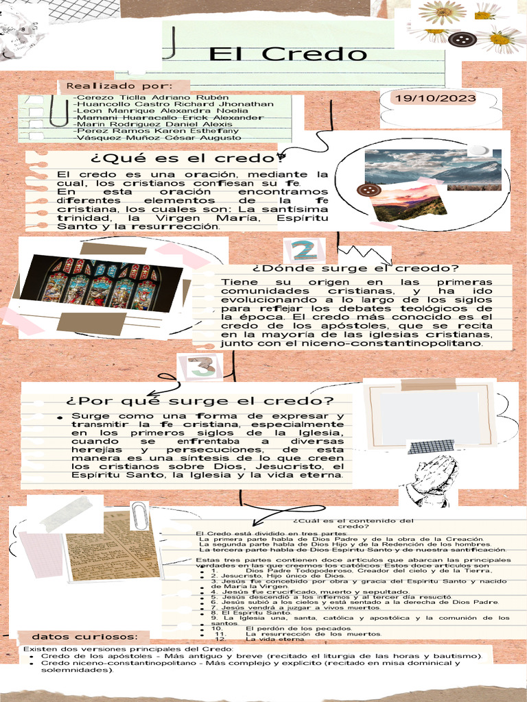 ¿Dónde Surge El Creodo - Docx 2 | PDF | espíritu Santo | Jesús