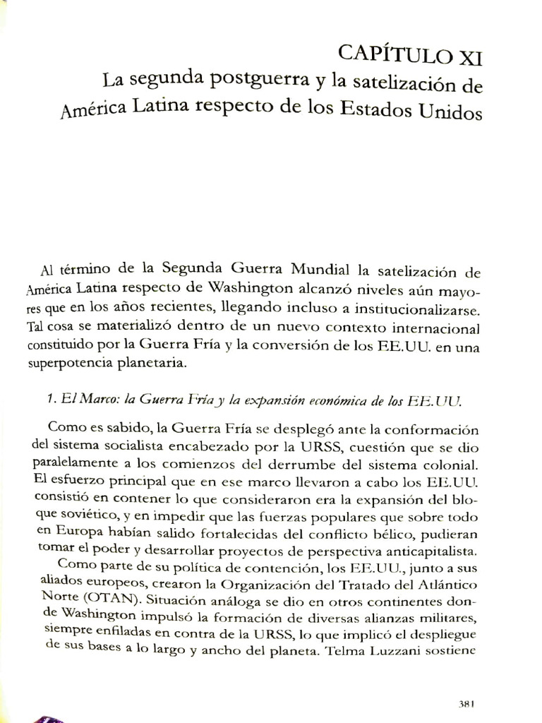 Corvalán Cap 11 | PDF | Guerra Fría | America latina