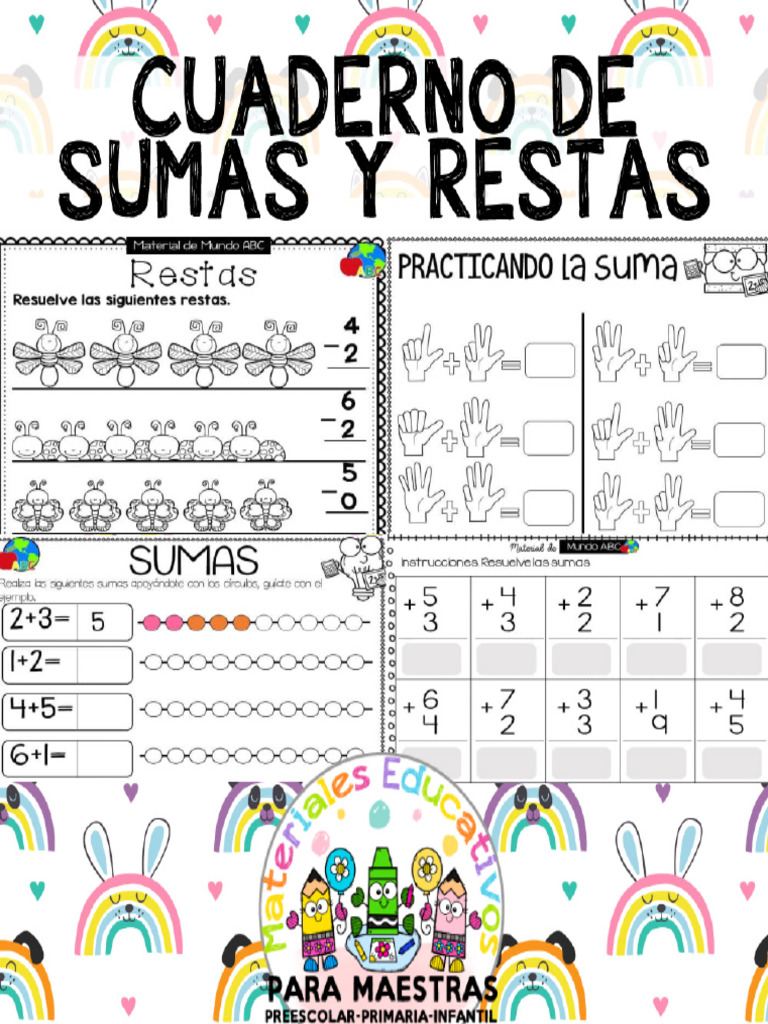 Cuaderno Sumas y Restas | PDF