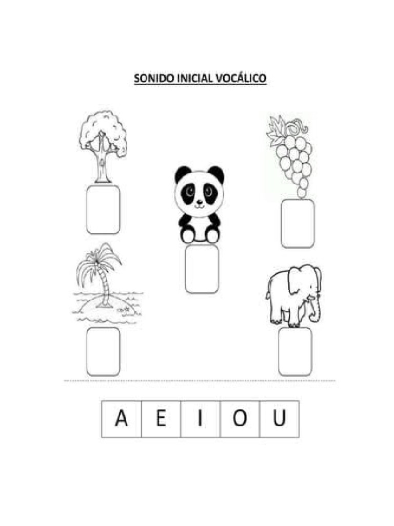 Vocales Sonido Inicial | PDF