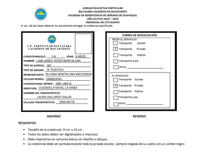 Credencial LIAM | PDF