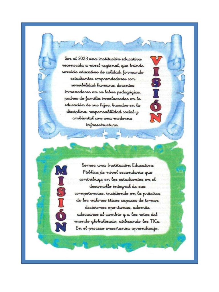 Visión - Misión | PDF