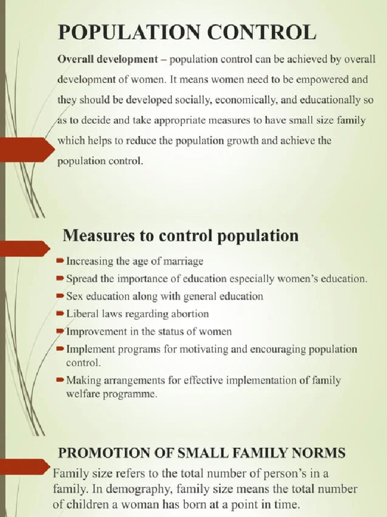 Population Control | PDF
