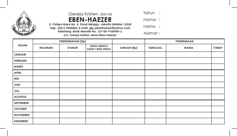 Kartu Persembahan Pdf
