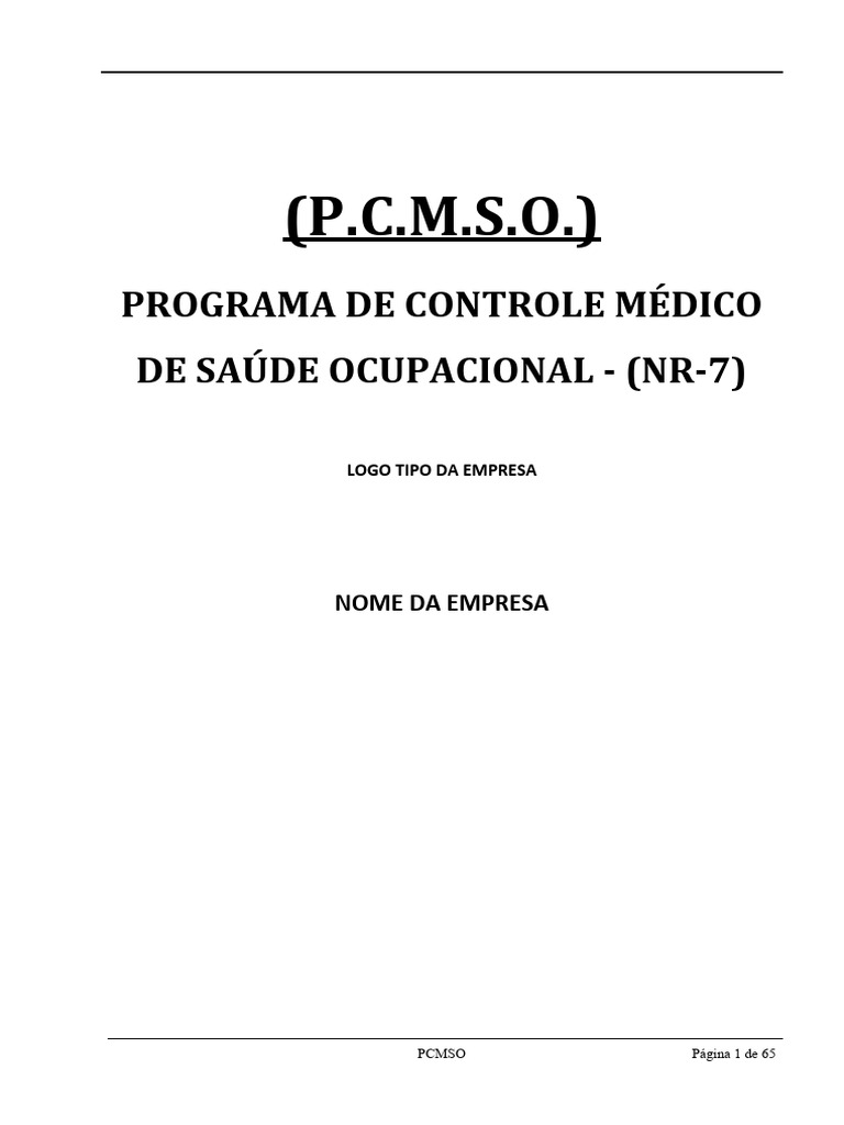 Modelo de Pcmso | PDF | Epidemiologia | Vírus
