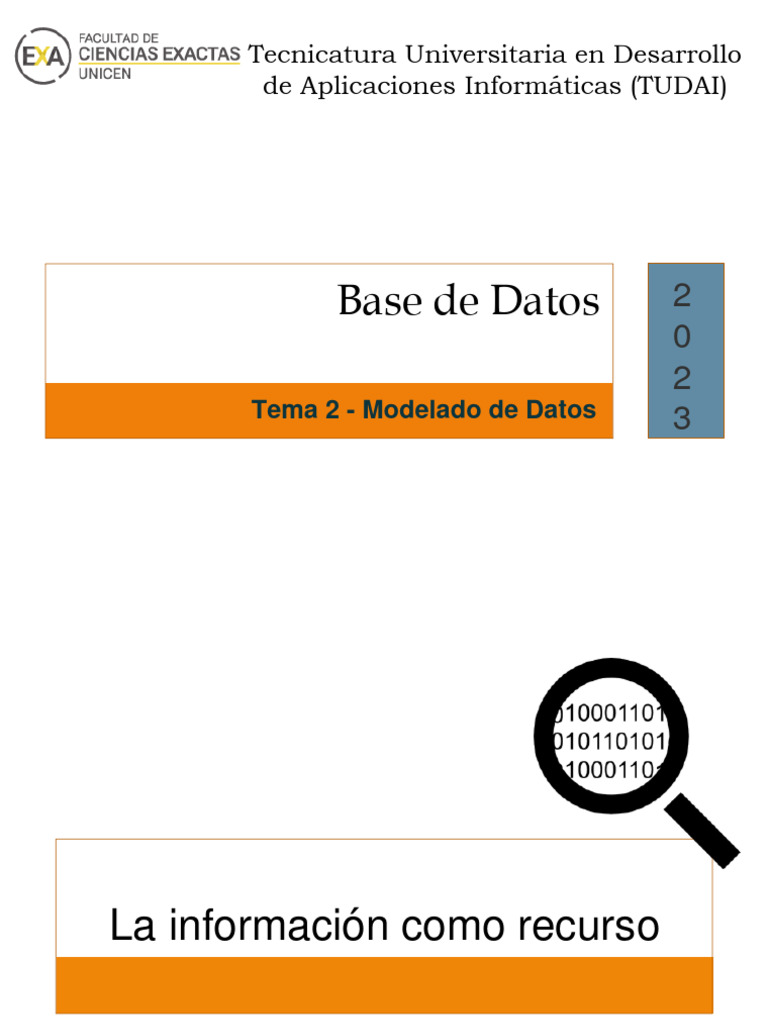 BD - 02 - Modelado de Datos | PDF