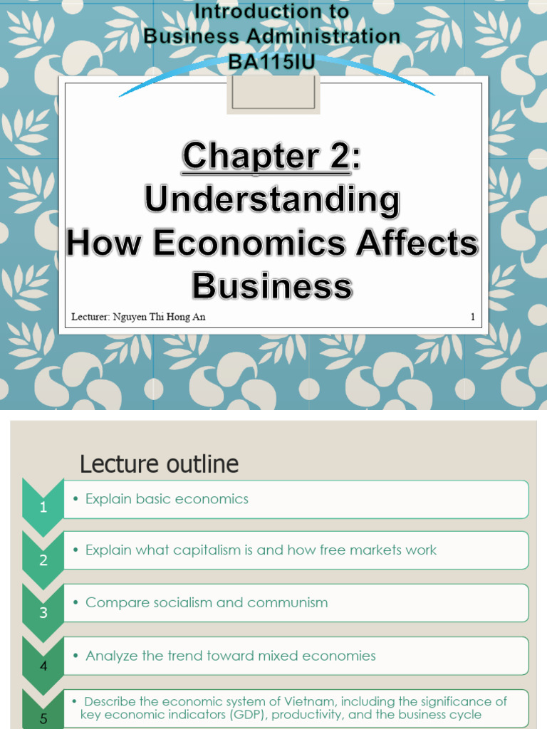 Lecture 2 - Chapter 2 - Understand How Economics Affect Business 3 | Download Free PDF ...