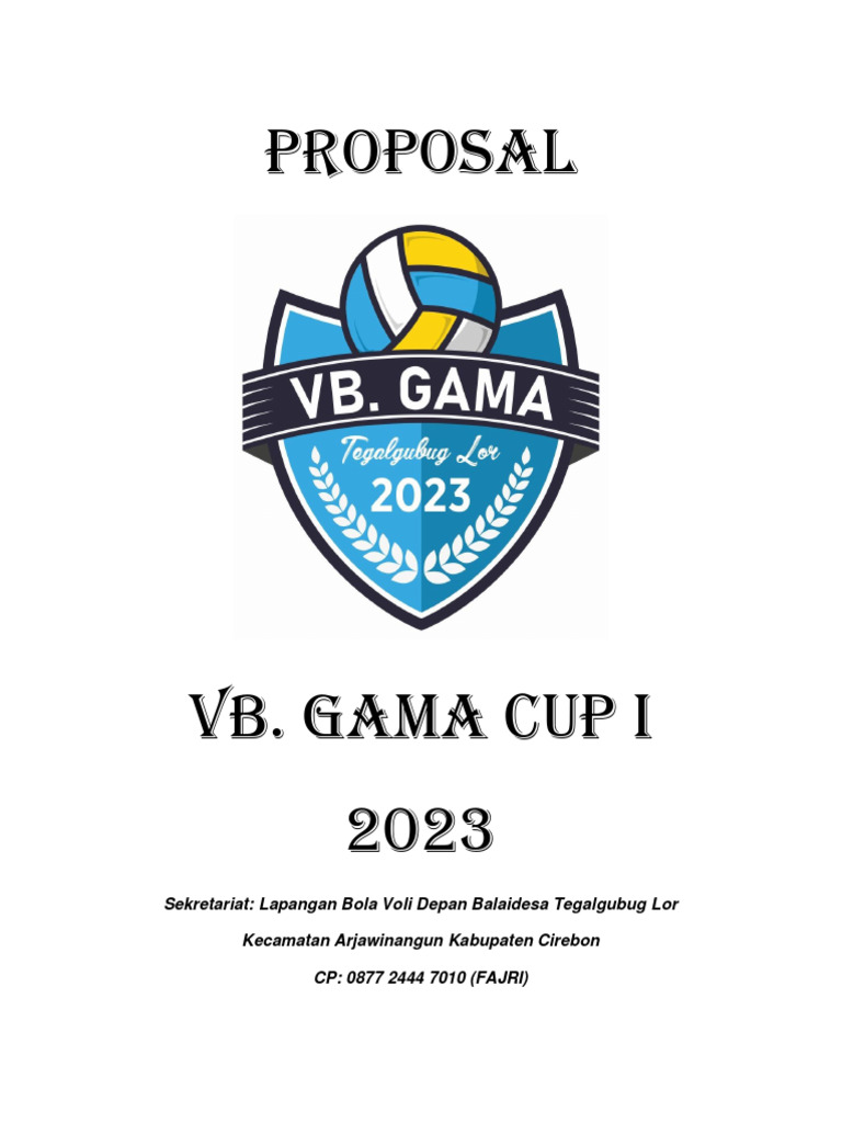 Proposal Vb. Gama Cup I 2023 | PDF