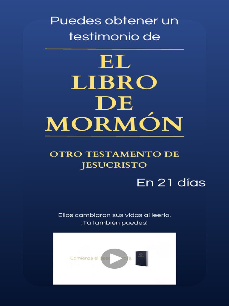 Reto de 21 días Libro de Mormón | PDF | Salvación | Jesús