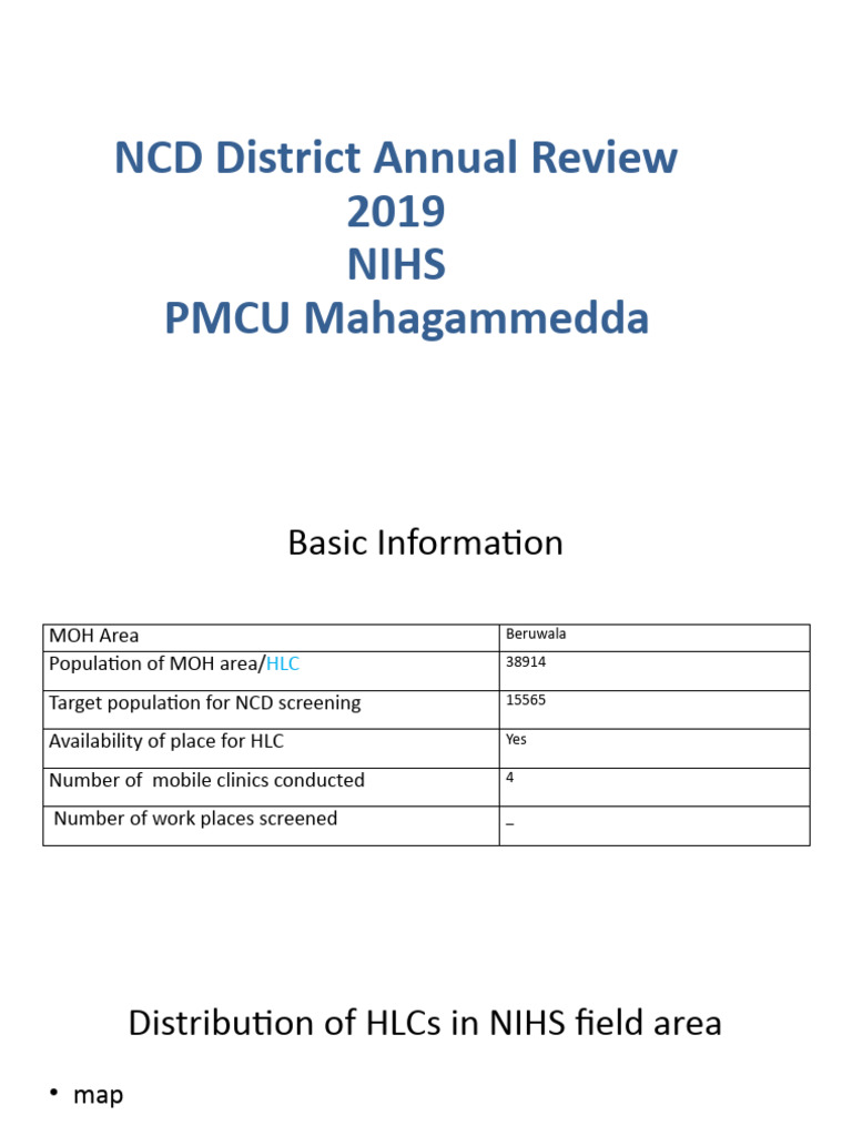District NCD Review Format 2019 7 | PDF | Cardiovascular Diseases ...