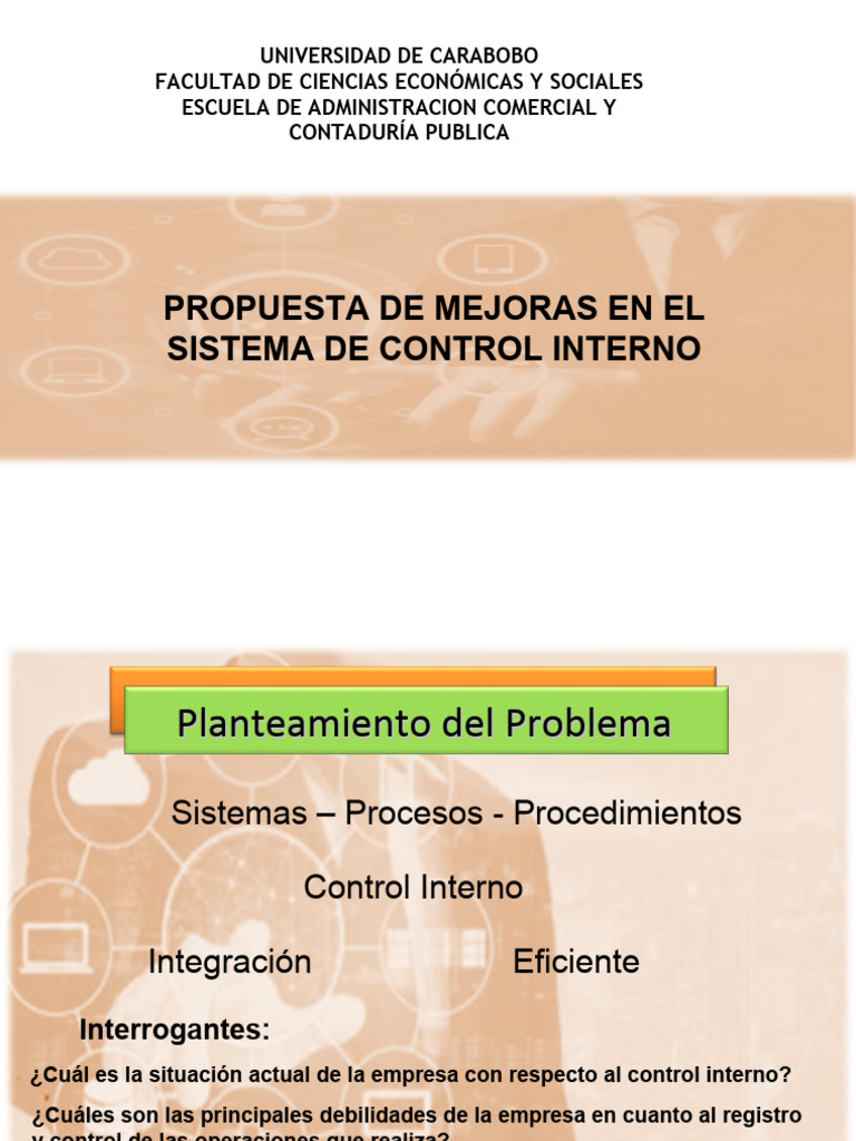 Presentacion Control Interno | PDF | Business | Contabilidad
