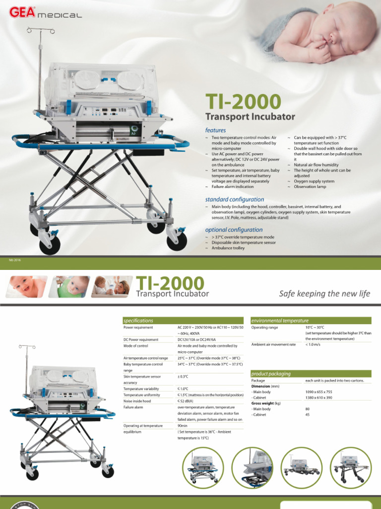 Transport Incubator TI 2000 | PDF