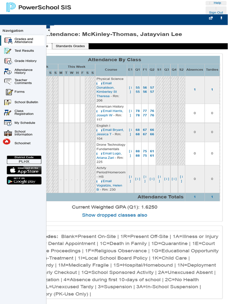 Grades and Attendance | PDF