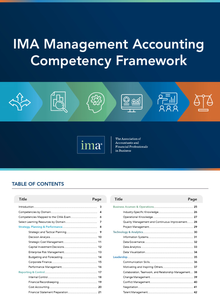 IMA Framework - 2022 | PDF | Strategic Management | Management Accounting