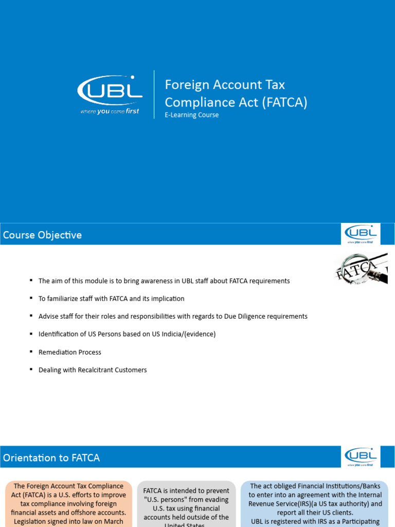 Fatca Info | PDF | Government Finances | Money