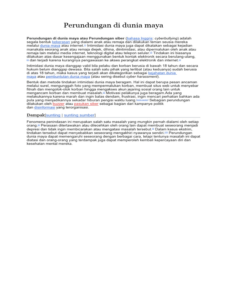 Perundungan Di Dunia Maya, 3 | PDF