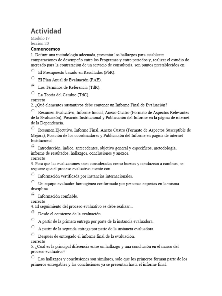 Modulo 4 Diplomado Lección 20 | PDF