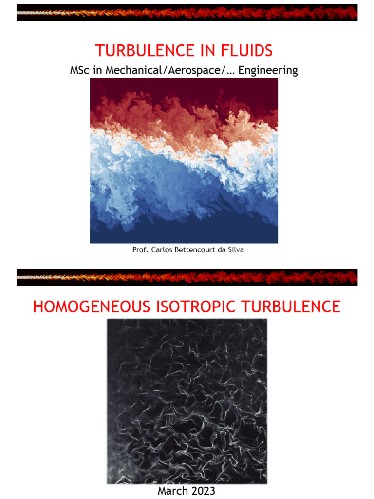 Aula8 Turb in Fluids Isotropic Turbulence | PDF | Turbulence | Mechanical Engineering