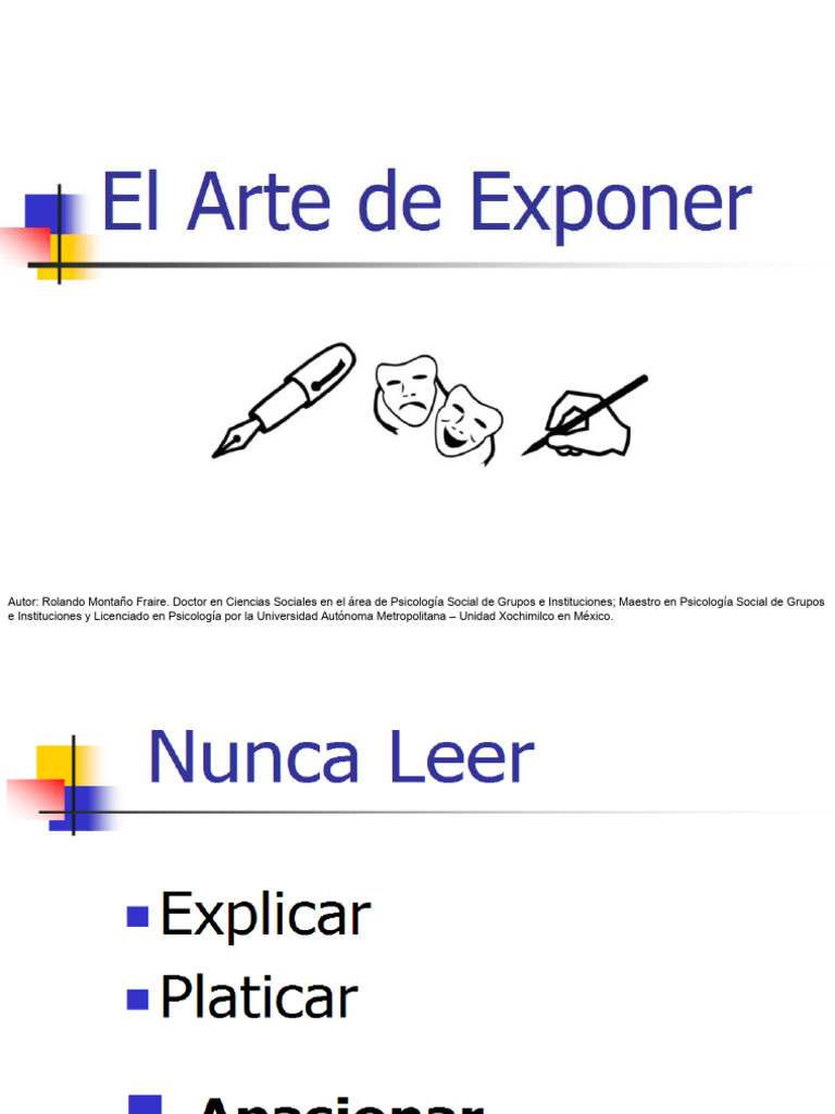 El Arte de Exponer | PDF