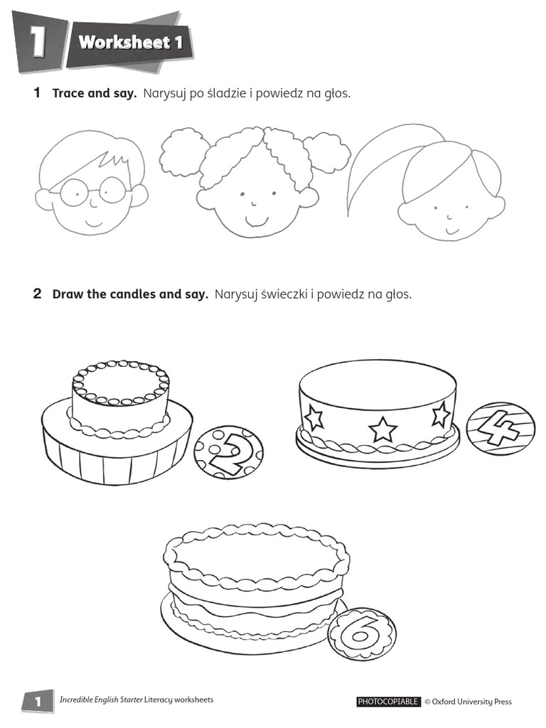 Incredible English Starter Literacy Worksheets | PDF