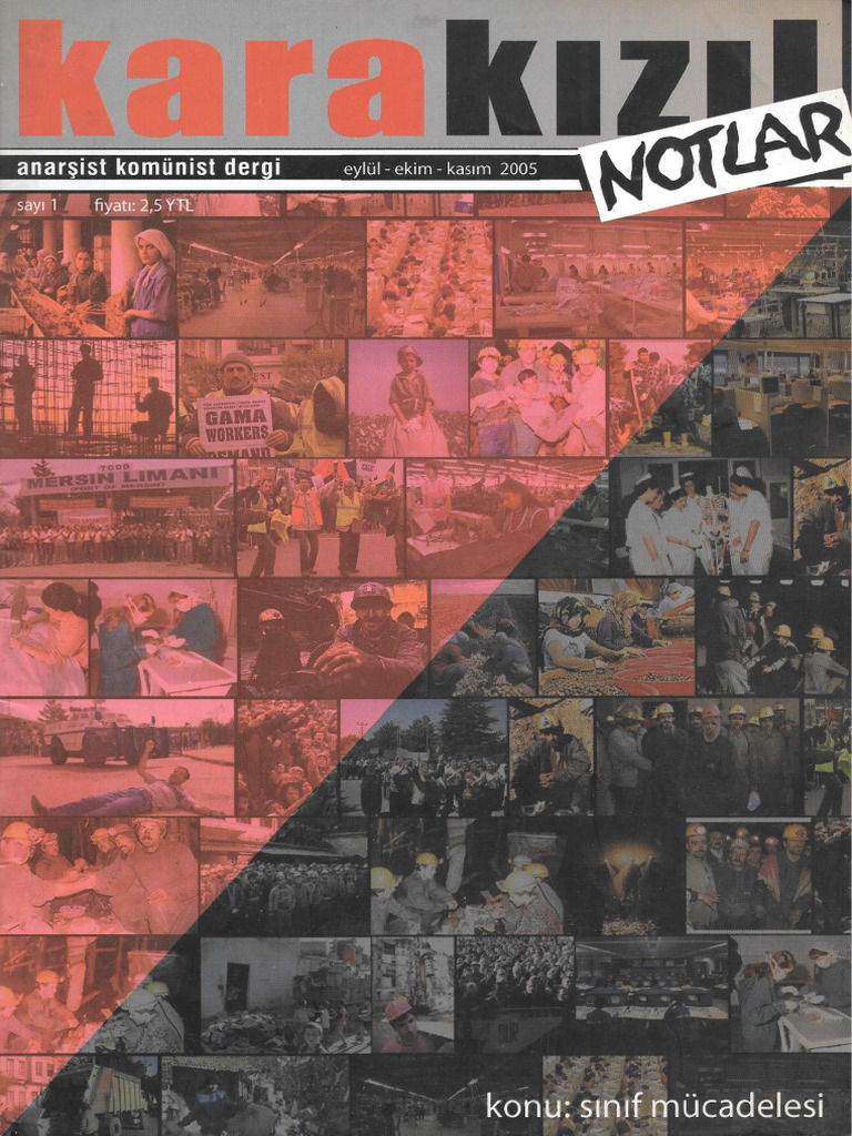 Kara Kizil Notlar 3 Sayi Sinif Mucadelesi | PDF